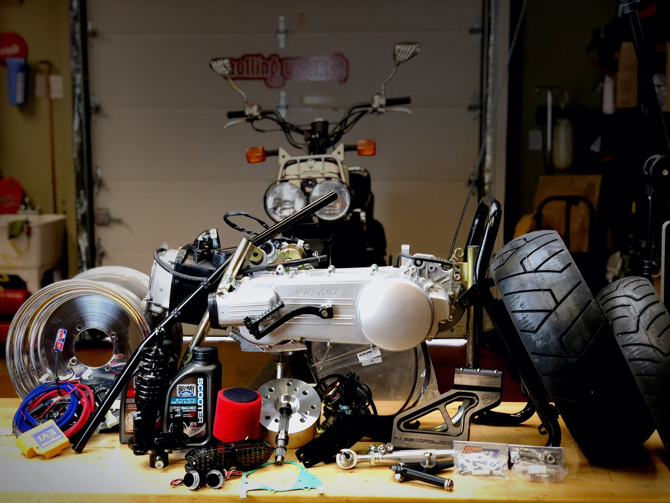 Honda Ruckus GY6 Swap Kit (Low/Wide/Stretched Look) – Rolling Wrench